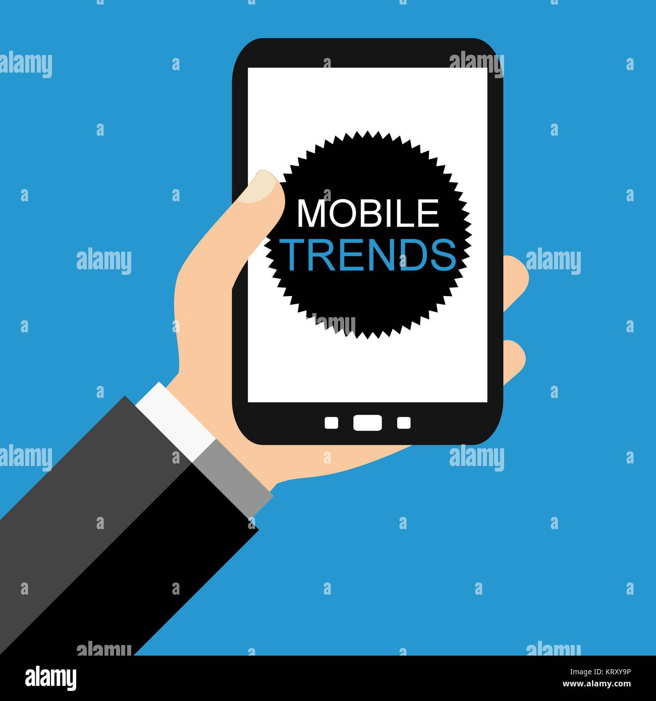 mobile trends in the smartphone Stock Photo - Alamy