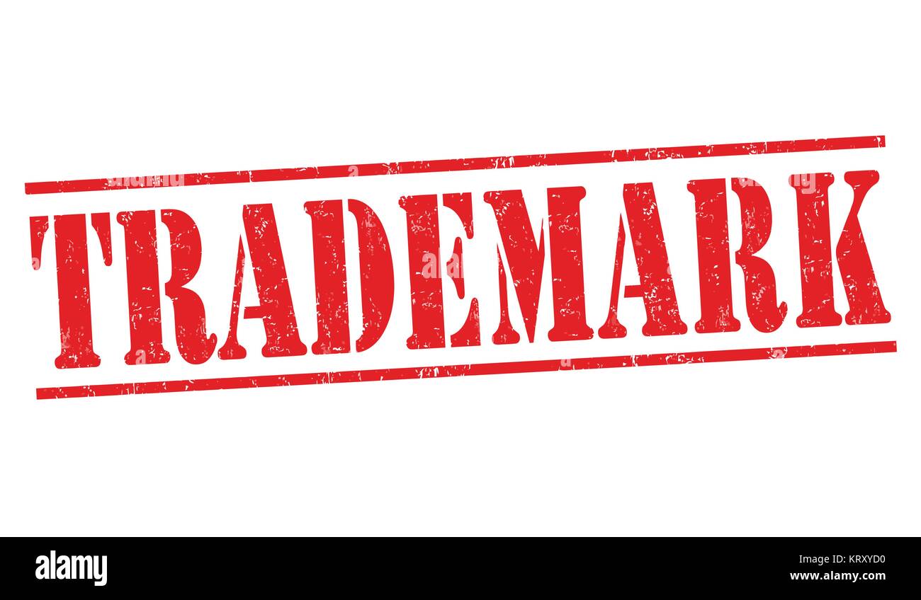 Trademark grunge rubber stamp on white background, vector illustration ...