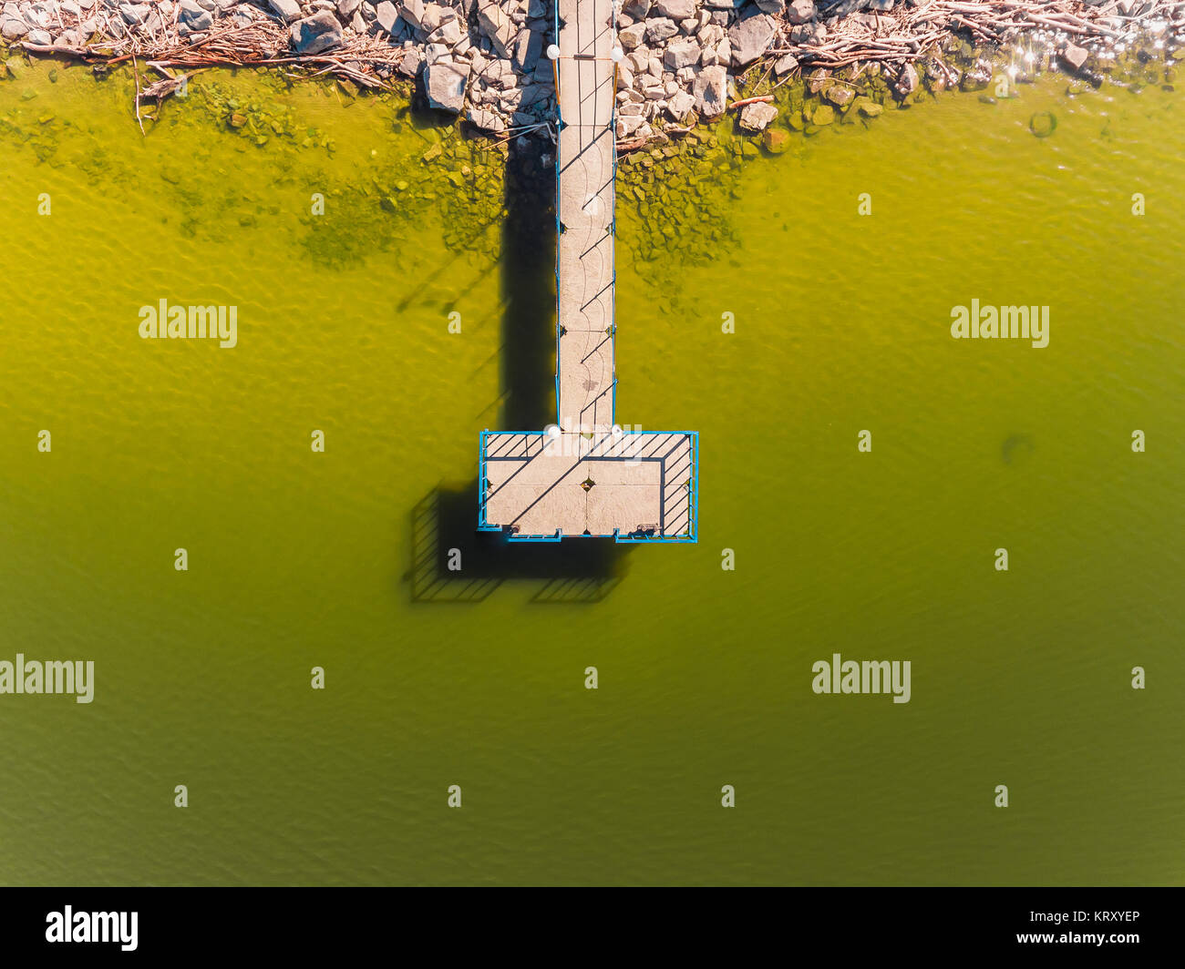 Aerial view breakwater sea cutwater hi-res stock photography and images ...