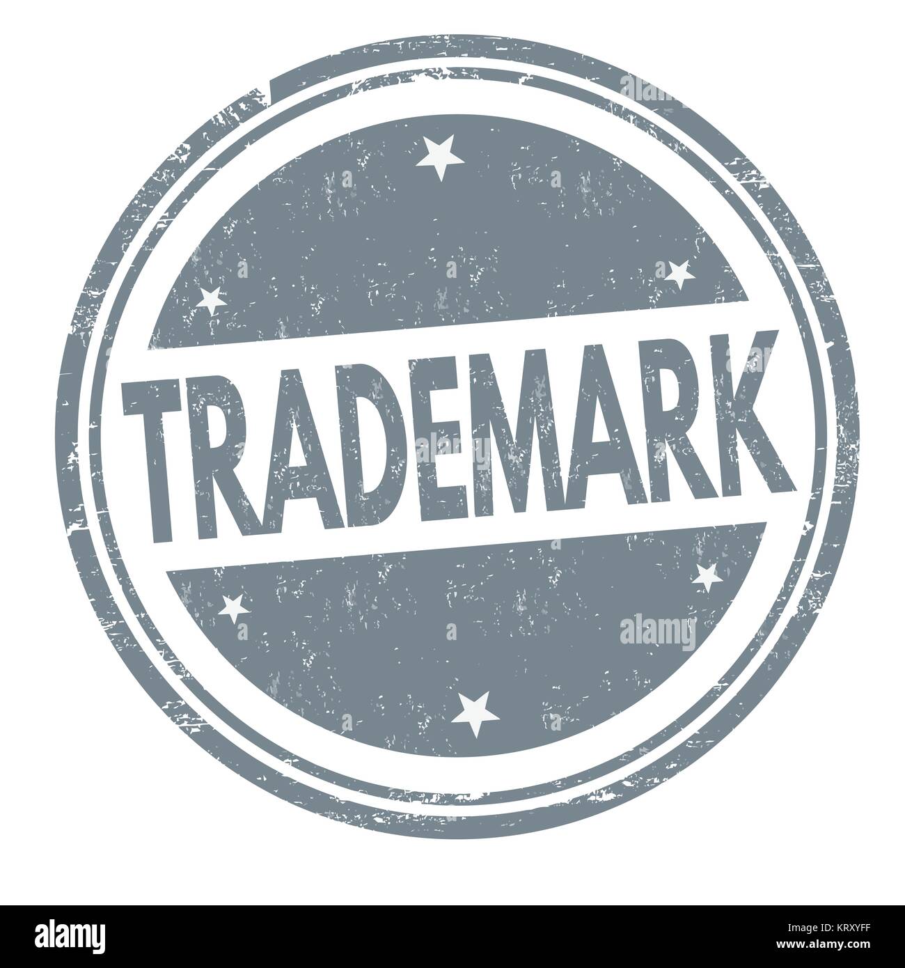 Trademark grunge rubber stamp on white background, vector illustration ...