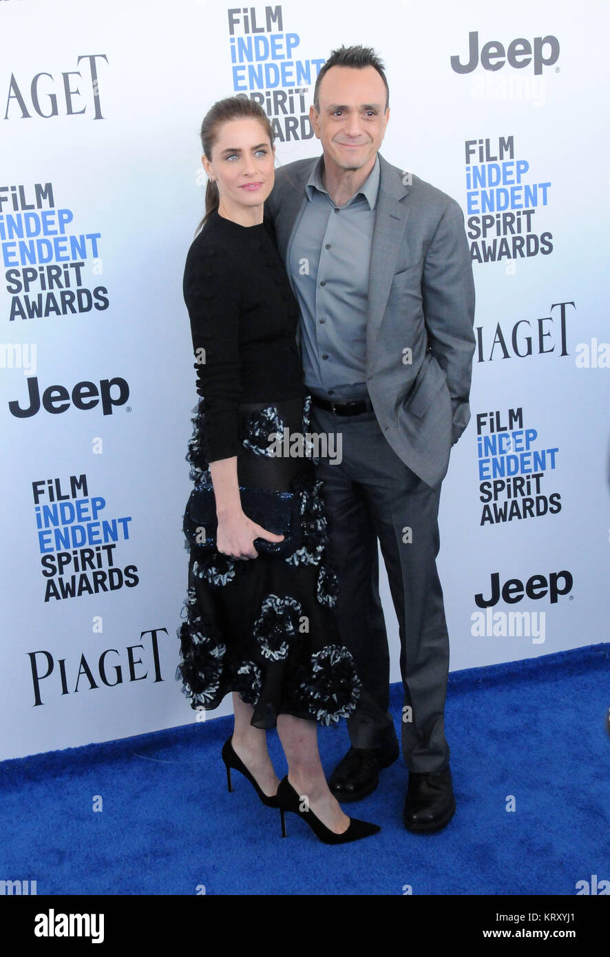 SANTA MONICA, CA - FEBRUARY 25: (L-R) Actress Amanda Peet and actor ...