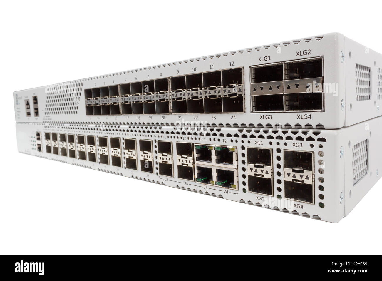 Gigabit Ethernet switch with SFP slot Stock Photo - Alamy