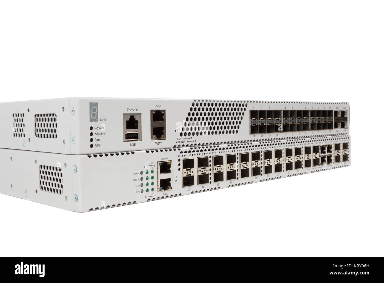 Gigabit Ethernet switch with SFP slot Stock Photo - Alamy