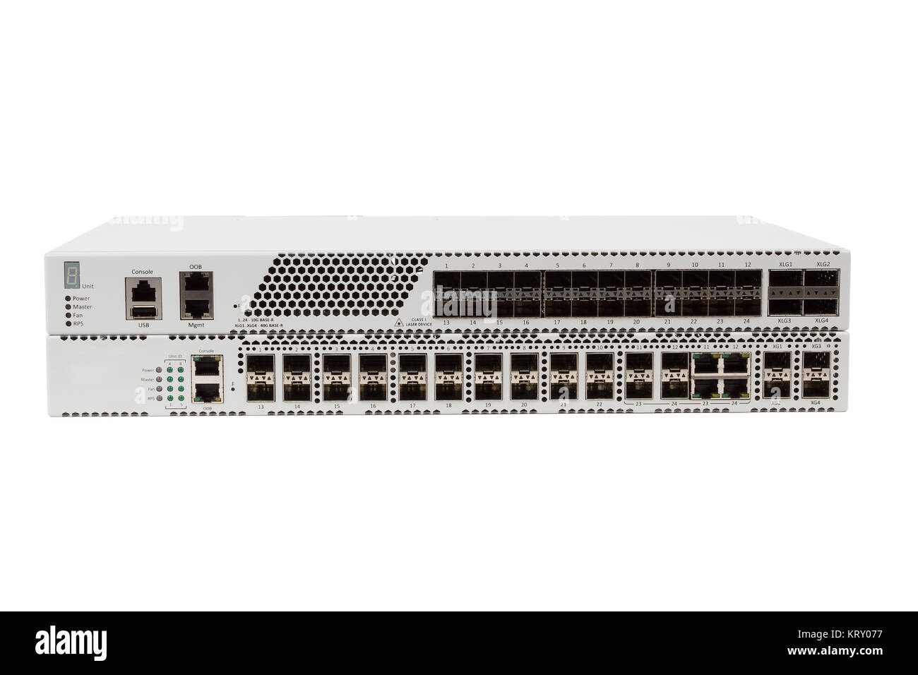 Gigabit Ethernet switch with SFP slot Stock Photo - Alamy