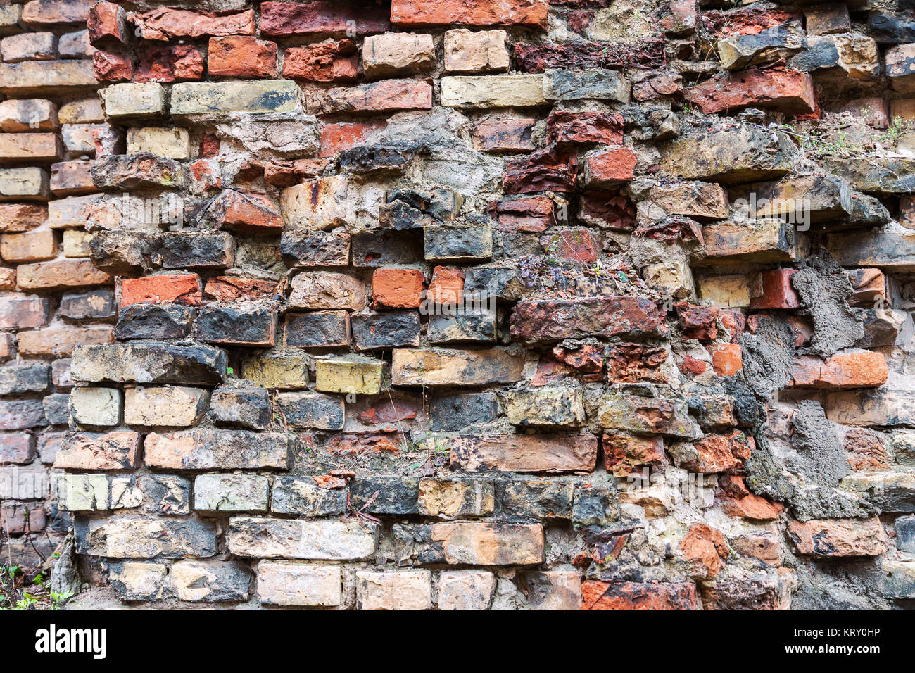 Dirty old brick wall background Stock Photo - Alamy