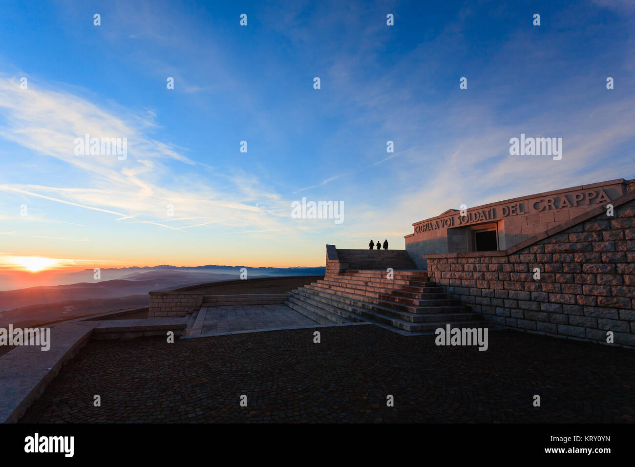 Sunset at the memorial Stock Photo - Alamy