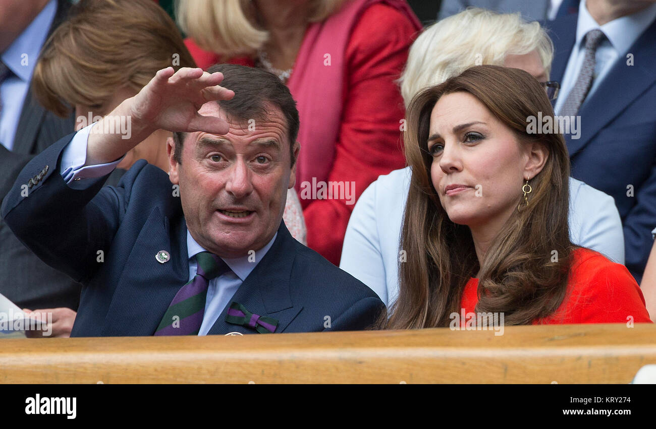 LONDON, ENGLAND - JULY 08: Philip Brook and Kate Middleton attend day ...