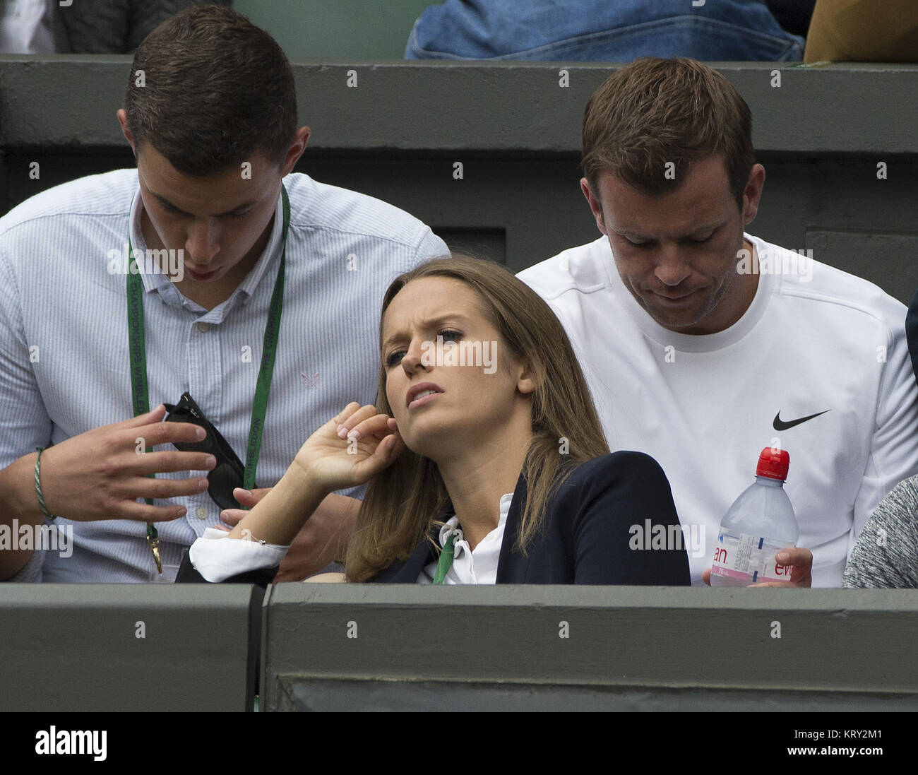 LONDON, ENGLAND - JULY 08: Kim Murray attends day nine of the Wimbledon ...