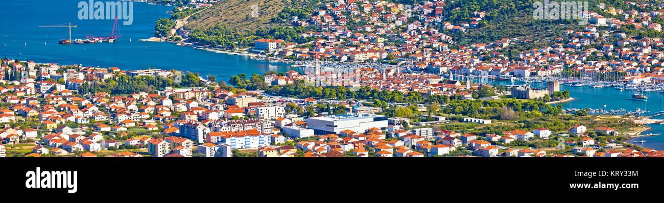 Trogir bay and Ciovo island panorama Stock Photo - Alamy