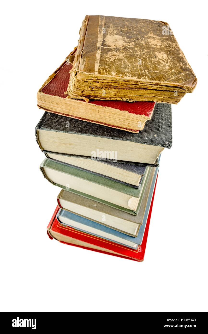 Book Stacks from old Books Stock Photo - Alamy
