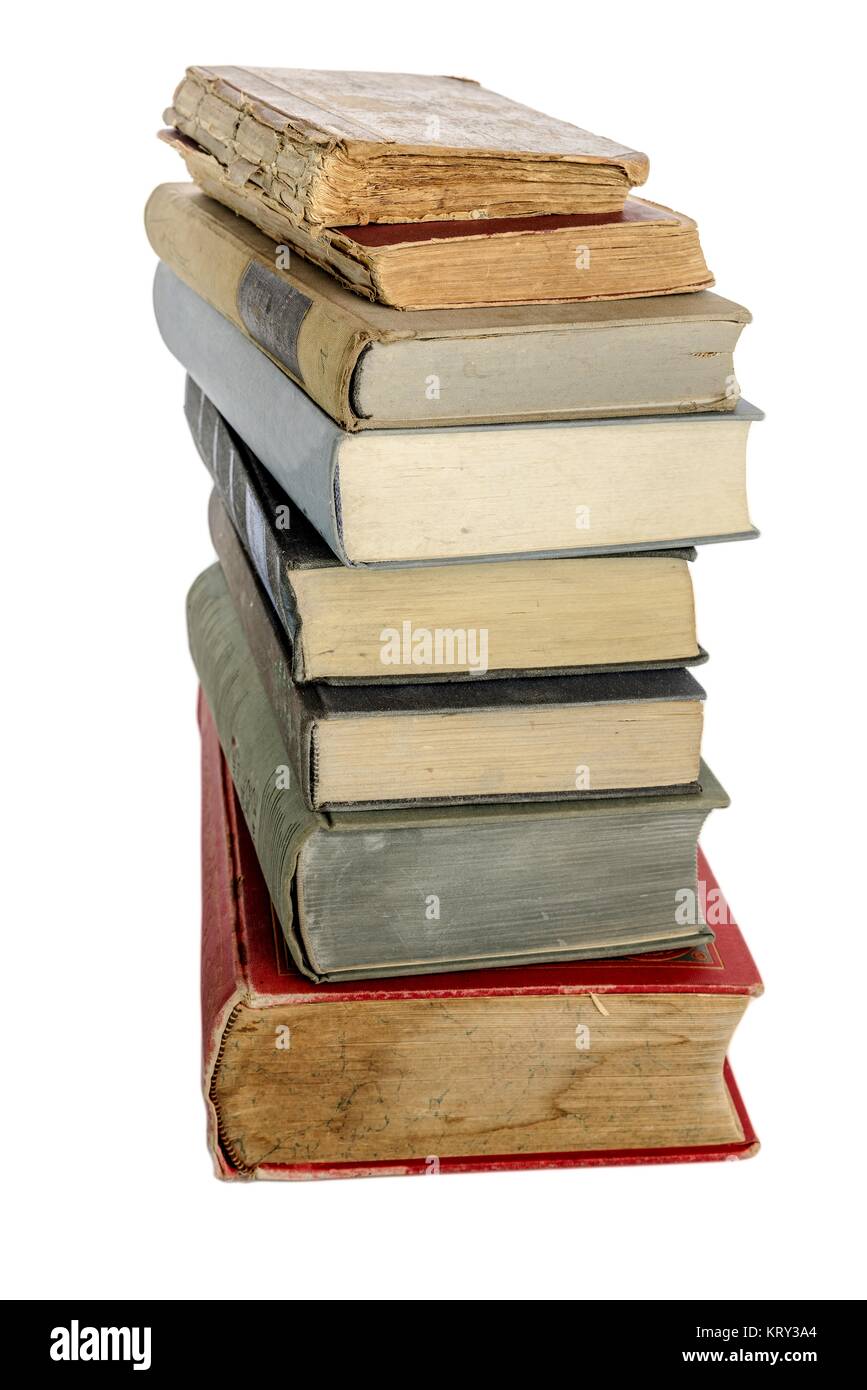 Book Stacks from old Books Stock Photo - Alamy