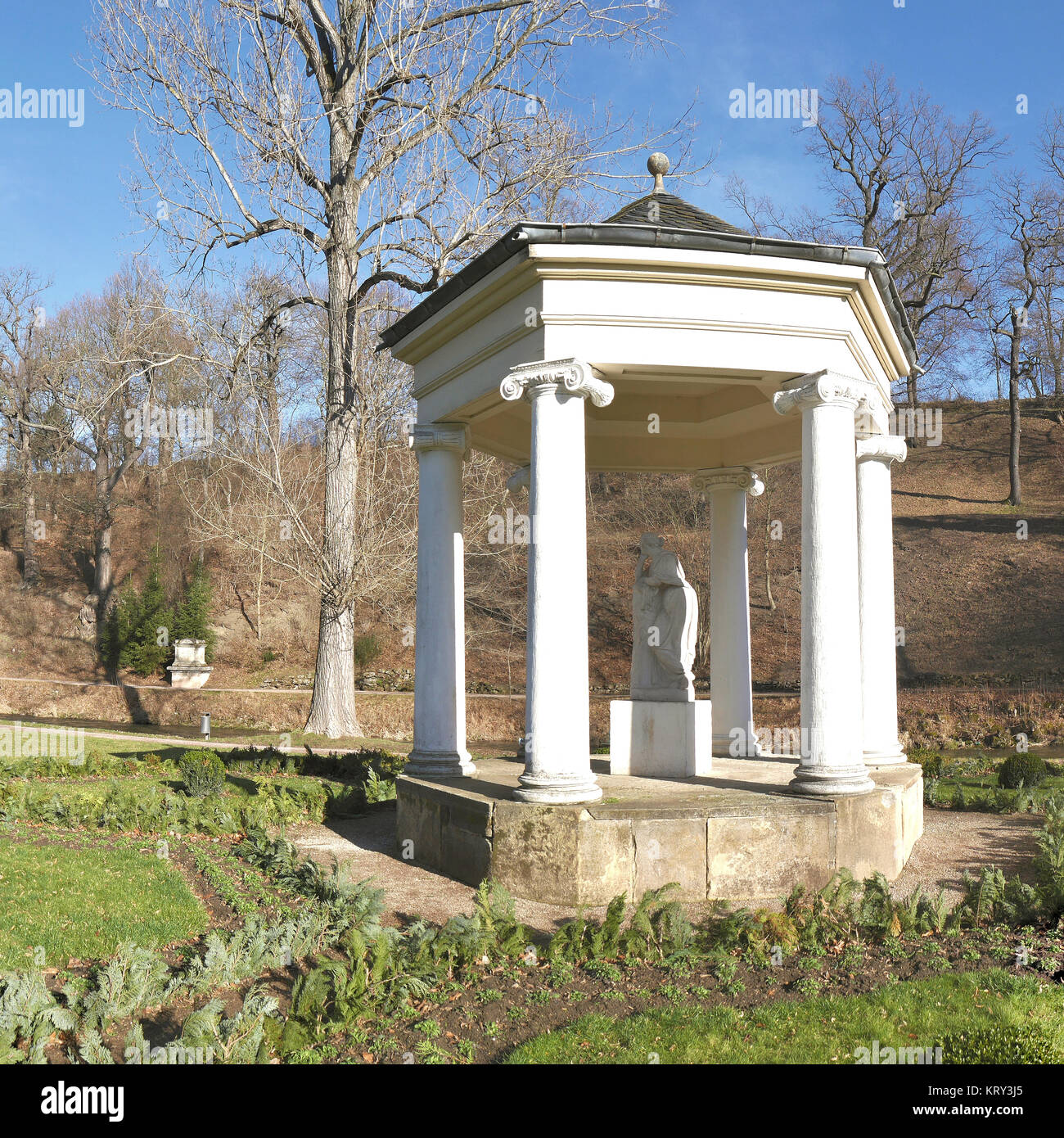 muse temple in the park Stock Photo - Alamy