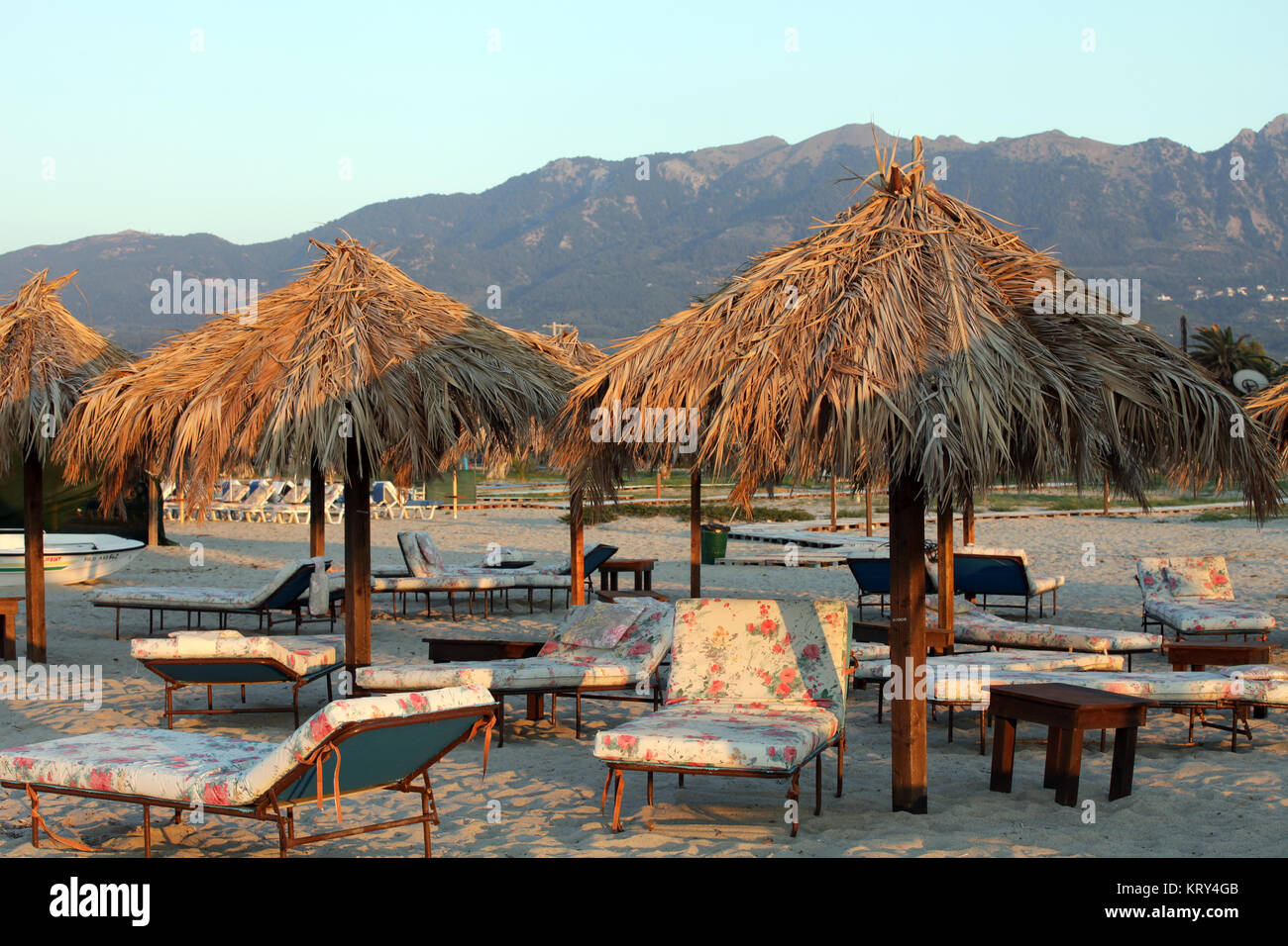 Greece. Kos island. Tigaki beach Stock Photo - Alamy