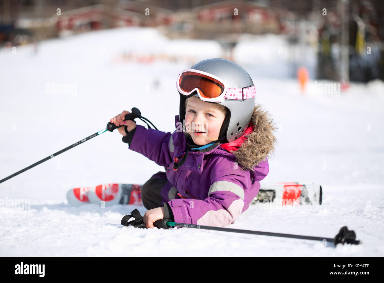 Person on skis hi-res stock photography and images - Alamy