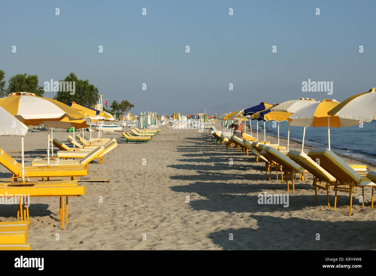 Greece. Kos island. Tigaki beach Stock Photo - Alamy