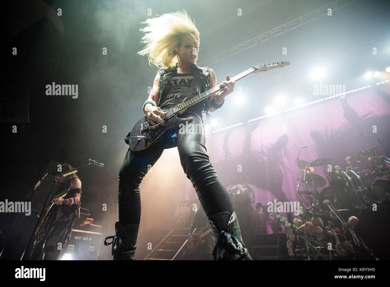 The American singer, songwriter and musician Alice Cooper performs a ...