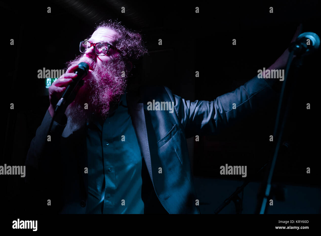 The Canadian singer, songwriter and musician Ben Caplan performs a live ...