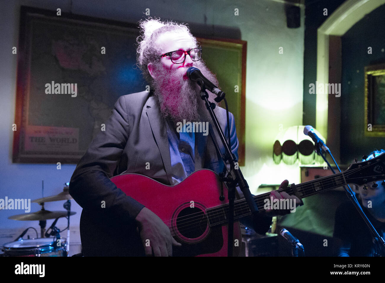 The Canadian singer, songwriter and musician Ben Caplan performs a live ...