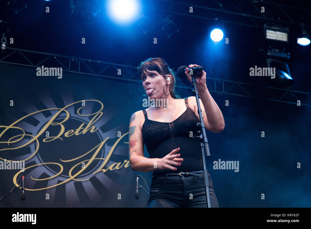 The American singer, songwriter and musician Beth Hart performs a live ...