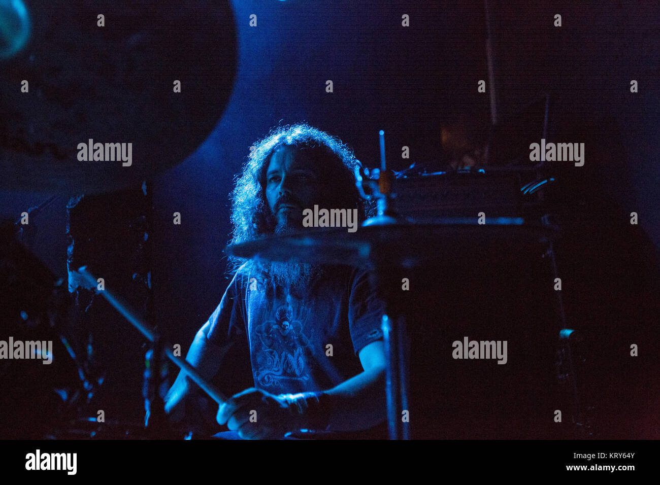 The American doom and sludge metal band Black Cobra performs a live ...