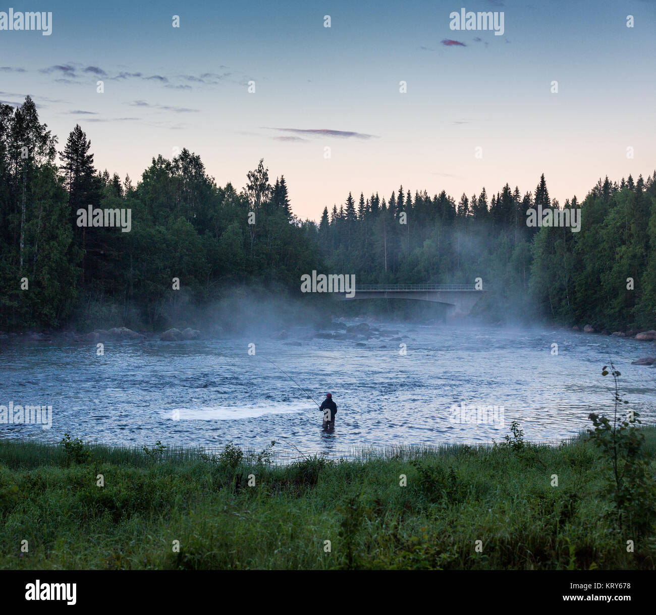 Man fishing in river hi-res stock photography and images - Alamy