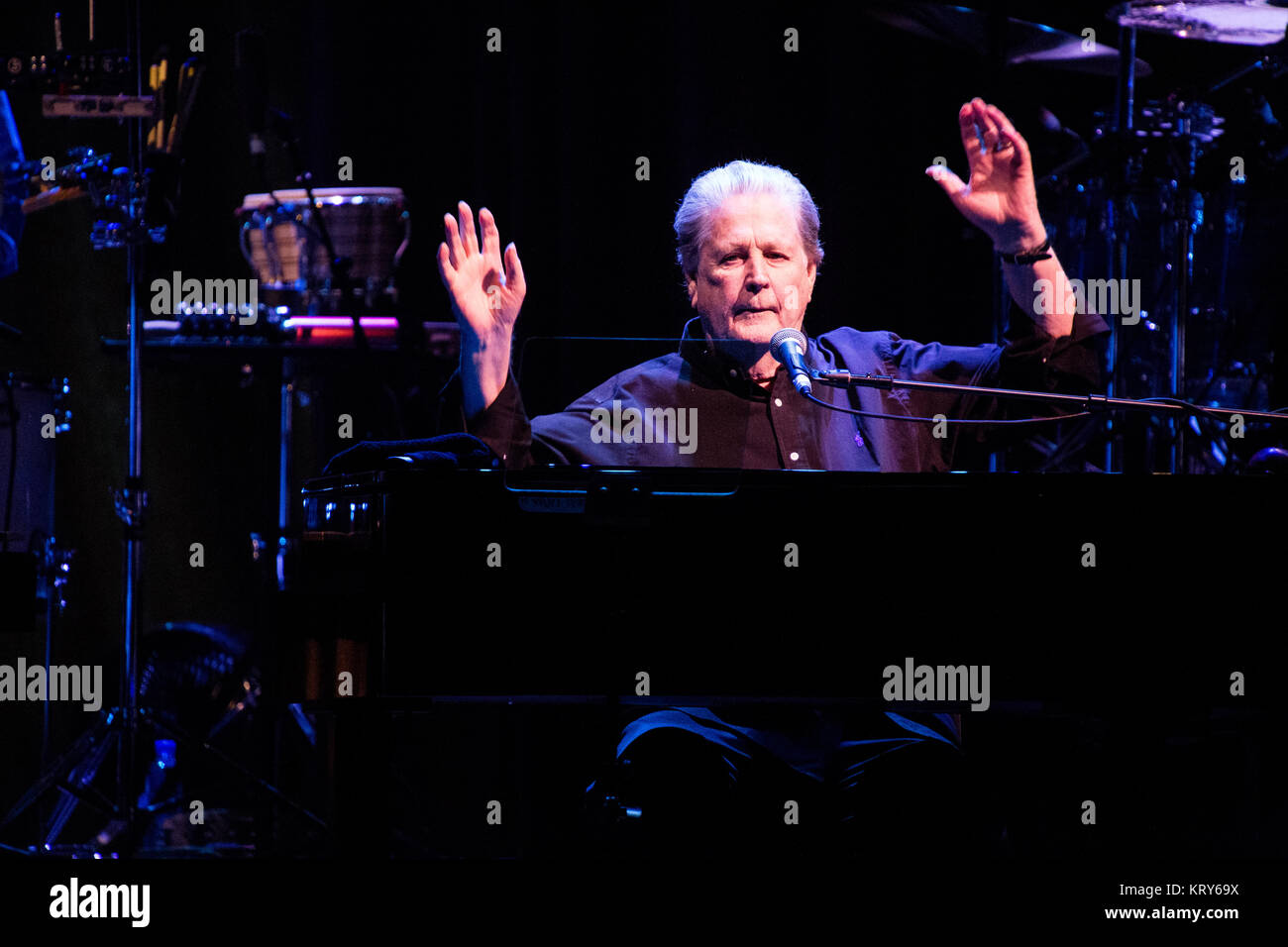 The American musician, singer and composer Brian Wilson performs a love ...