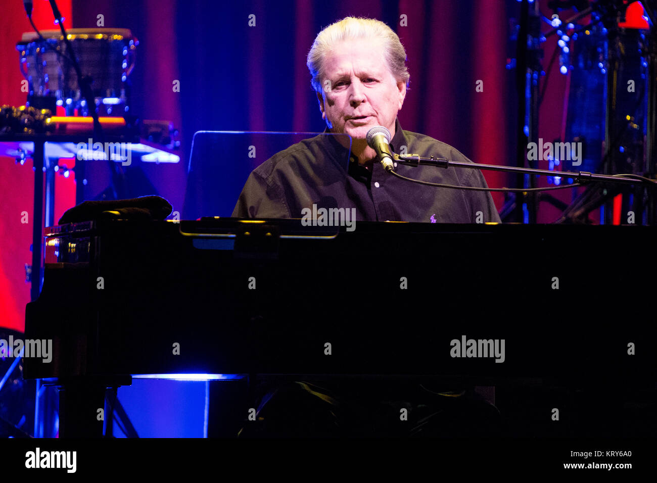 The American musician, singer and composer Brian Wilson performs a love ...