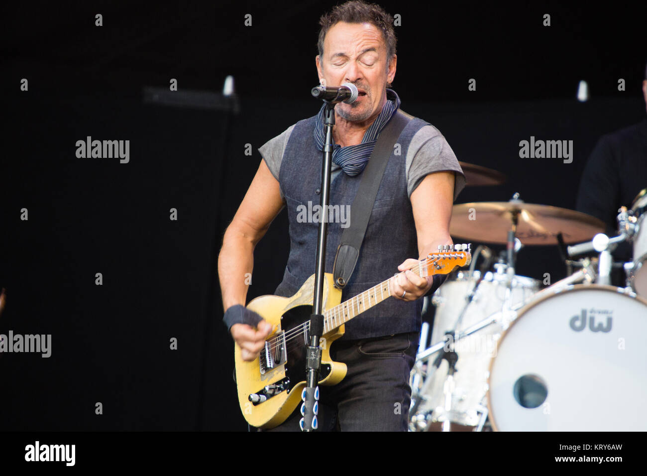 The American singer, songwriter and musician Bruce Springsteen performs ...