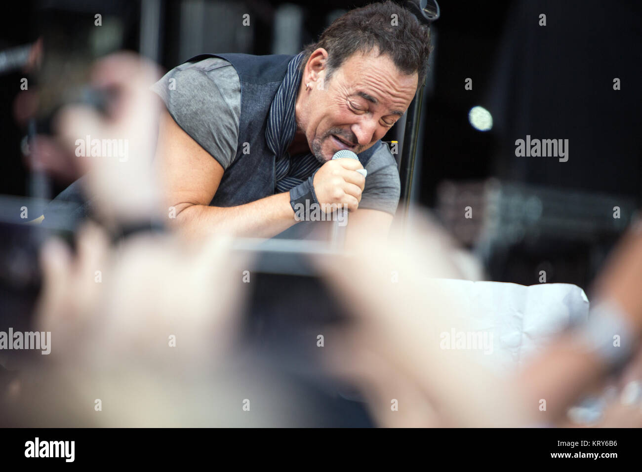 The American singer, songwriter and musician Bruce Springsteen performs ...