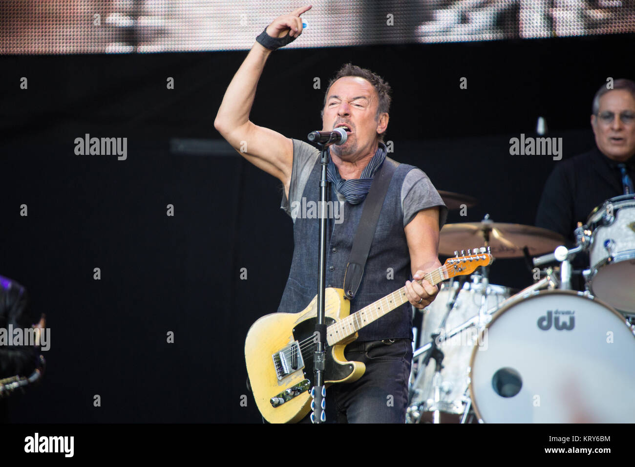 The American singer, songwriter and musician Bruce Springsteen performs ...