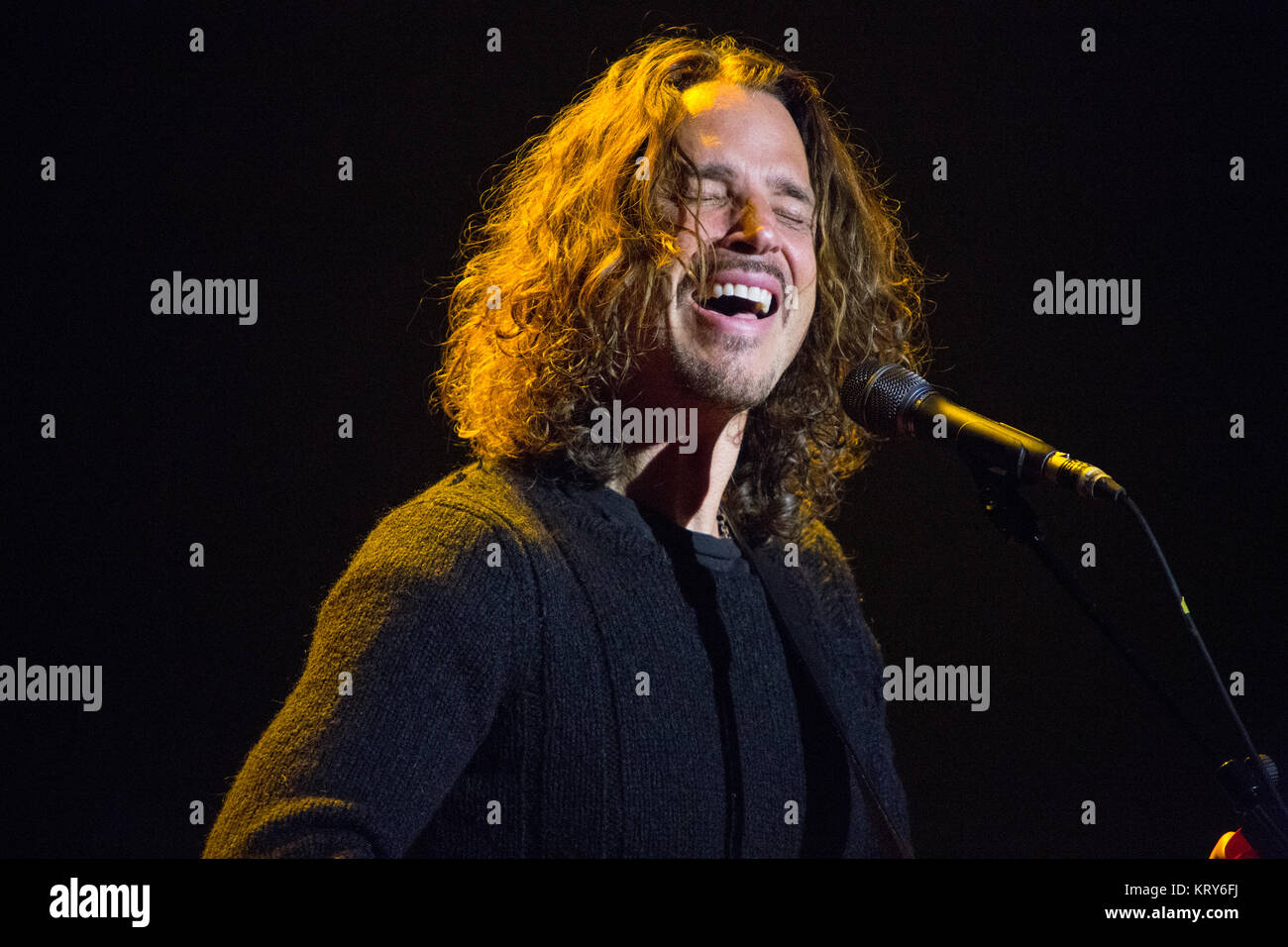The American singer, songwriter and guitarist Chris Cornell performs a ...