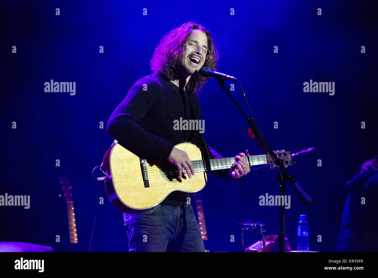 The American singer, songwriter and guitarist Chris Cornell performs a ...