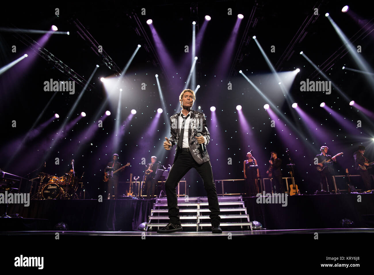 The British singer, songer and musician Sir Cliff Richard performs a ...