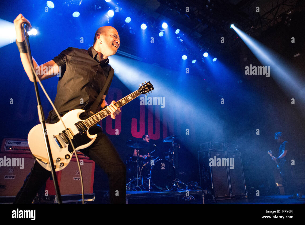 The Canadian rock band Danko Jones performs a live concert at ...