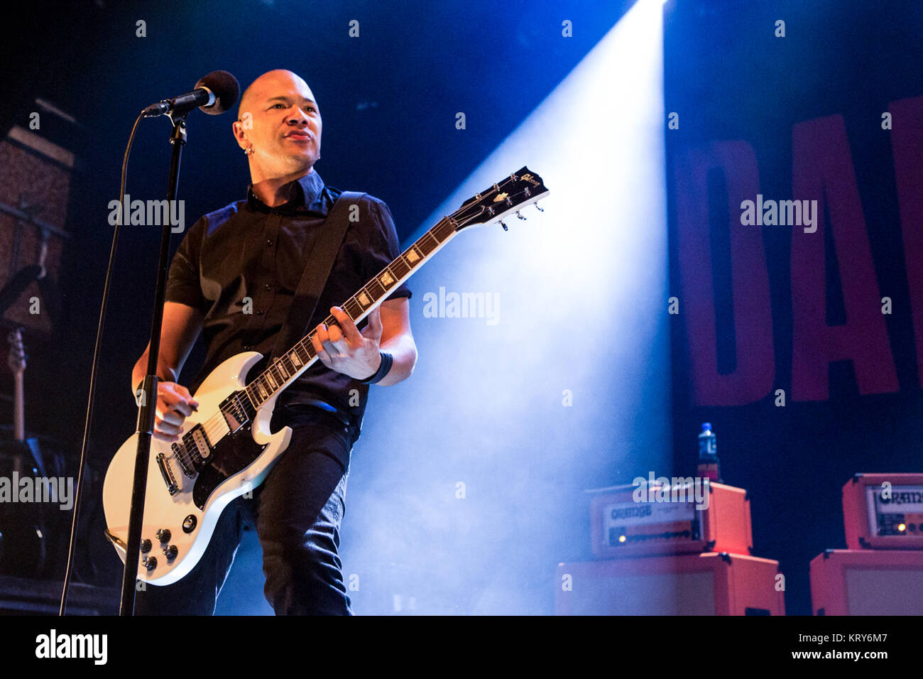The Canadian rock band Danko Jones performs a live concert at ...
