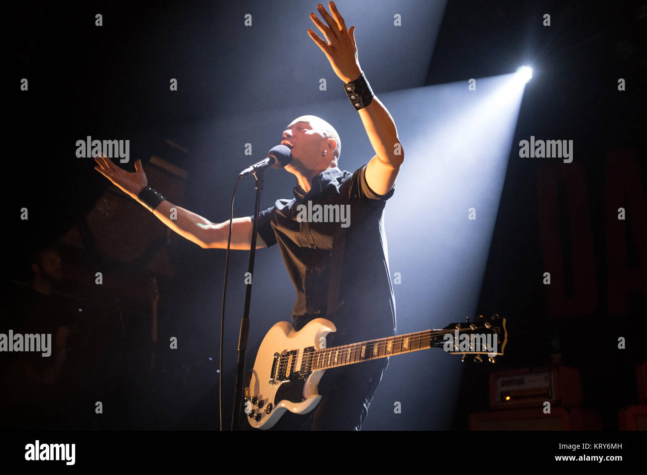 The Canadian rock band Danko Jones performs a live concert at ...