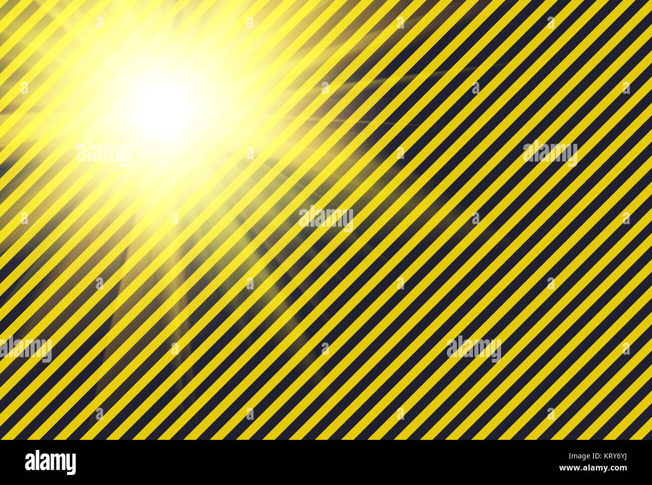 Shining warning black and yellow diagonal lines Stock Photo - Alamy
