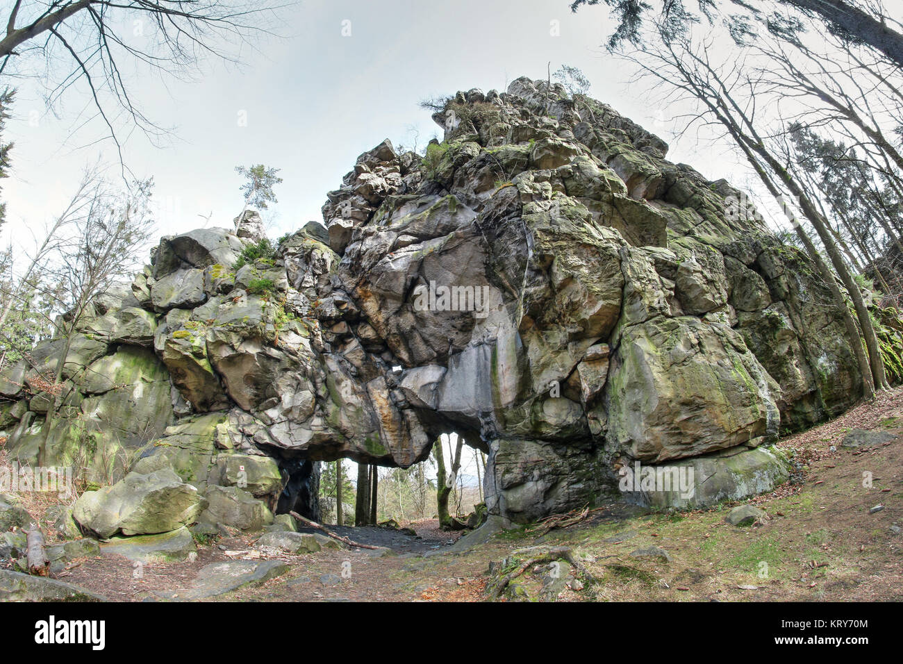 Large stone gate ruins castle hi-res stock photography and images - Alamy