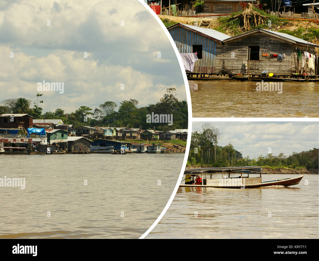 collage of amazonia,peru (my photos Stock Photo - Alamy