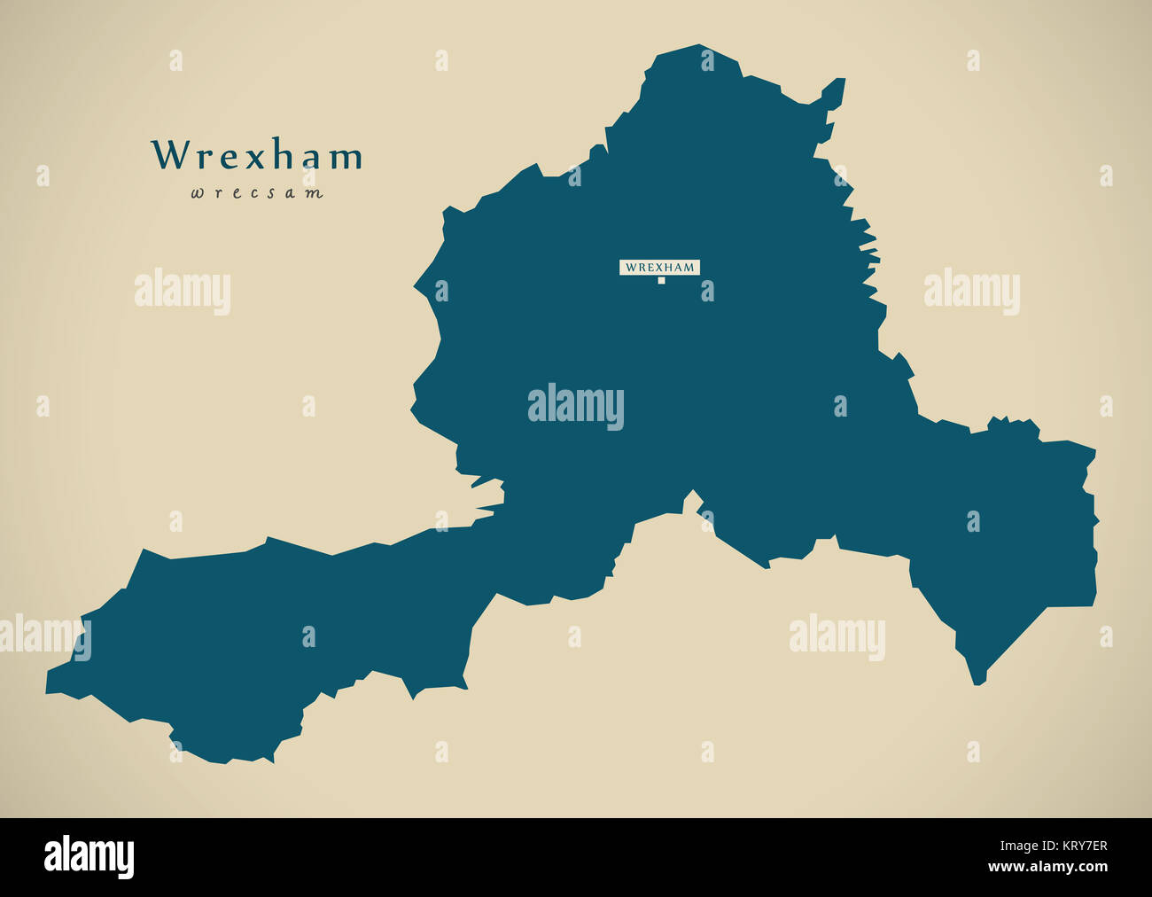 Map of wrexham hi-res stock photography and images - Alamy