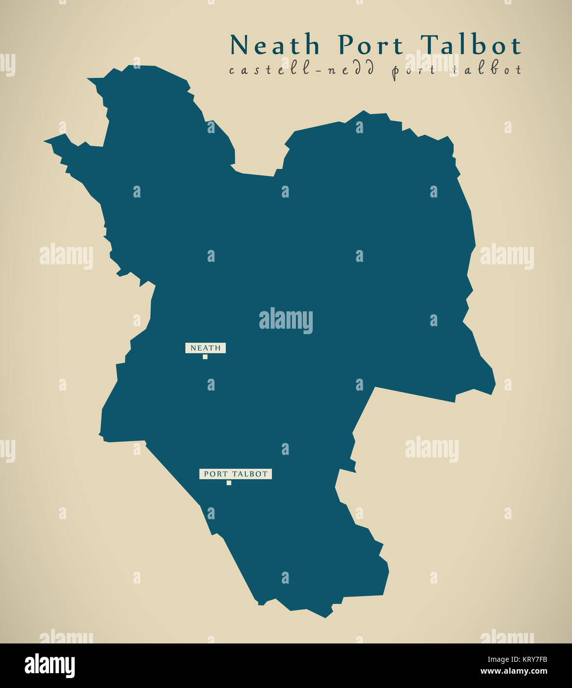 Map of port talbot hi-res stock photography and images - Alamy