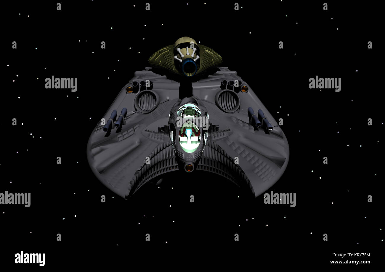 space hunters in space Stock Photo - Alamy