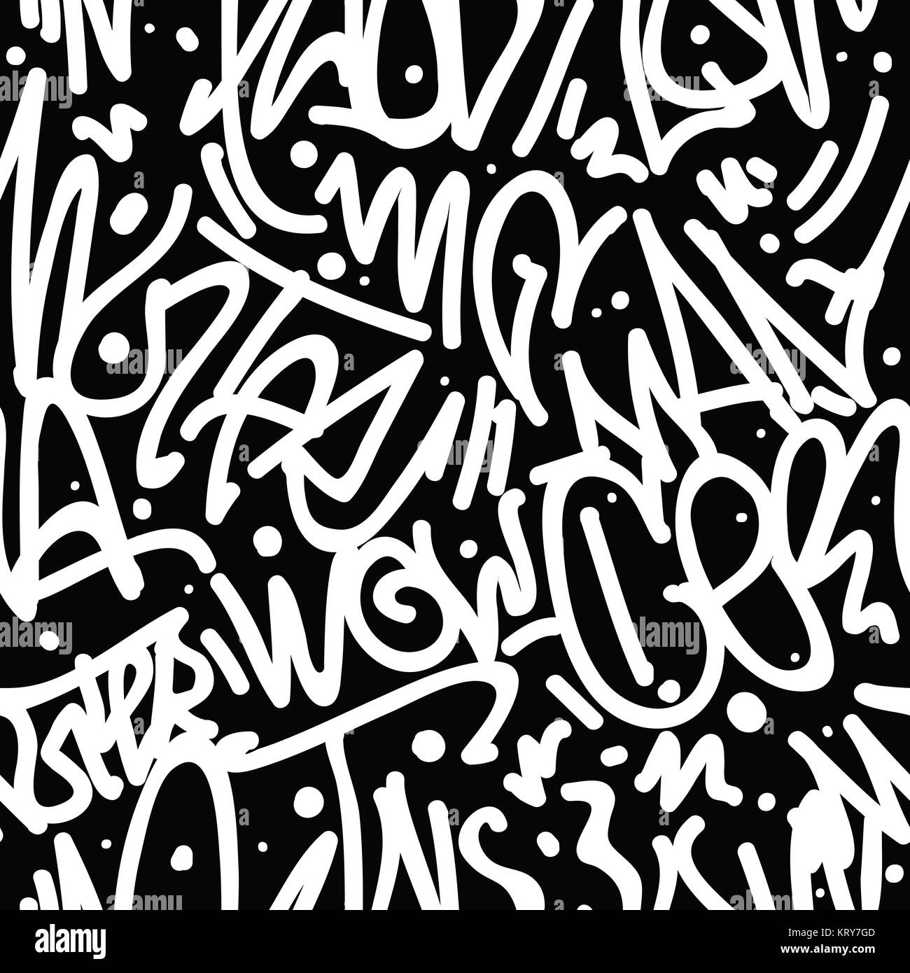 Graffiti Art Seamless Pattern Stock Photo - Alamy