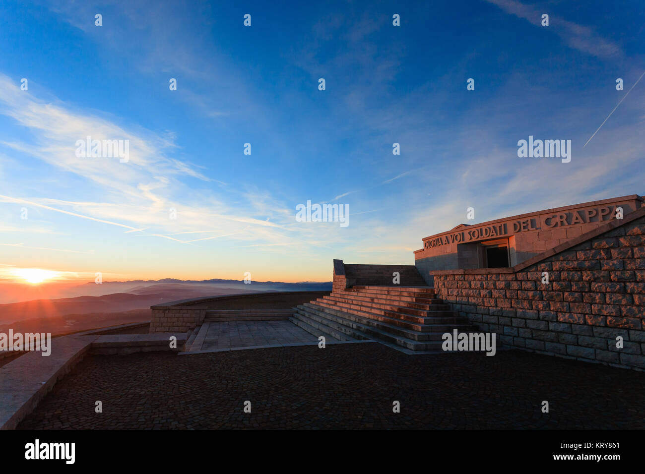 Sunset at the memorial Stock Photo - Alamy