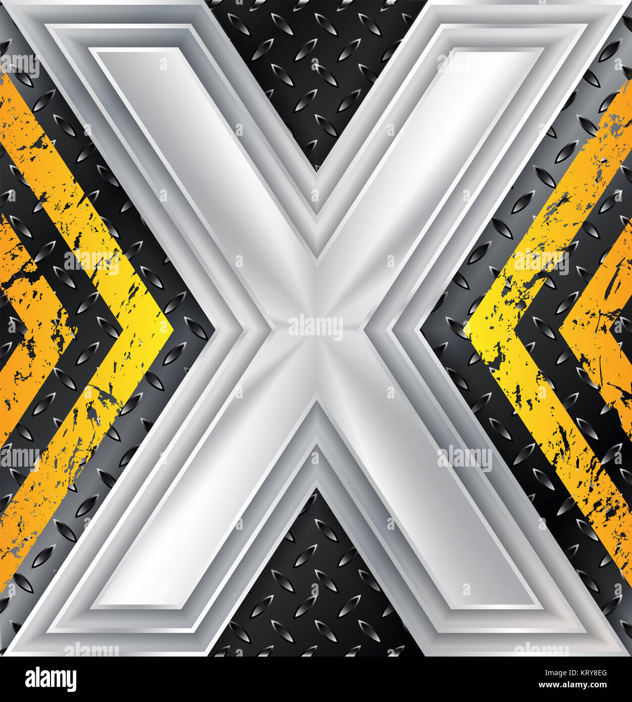 Abstract industrial background with huge X sign Stock Photo - Alamy