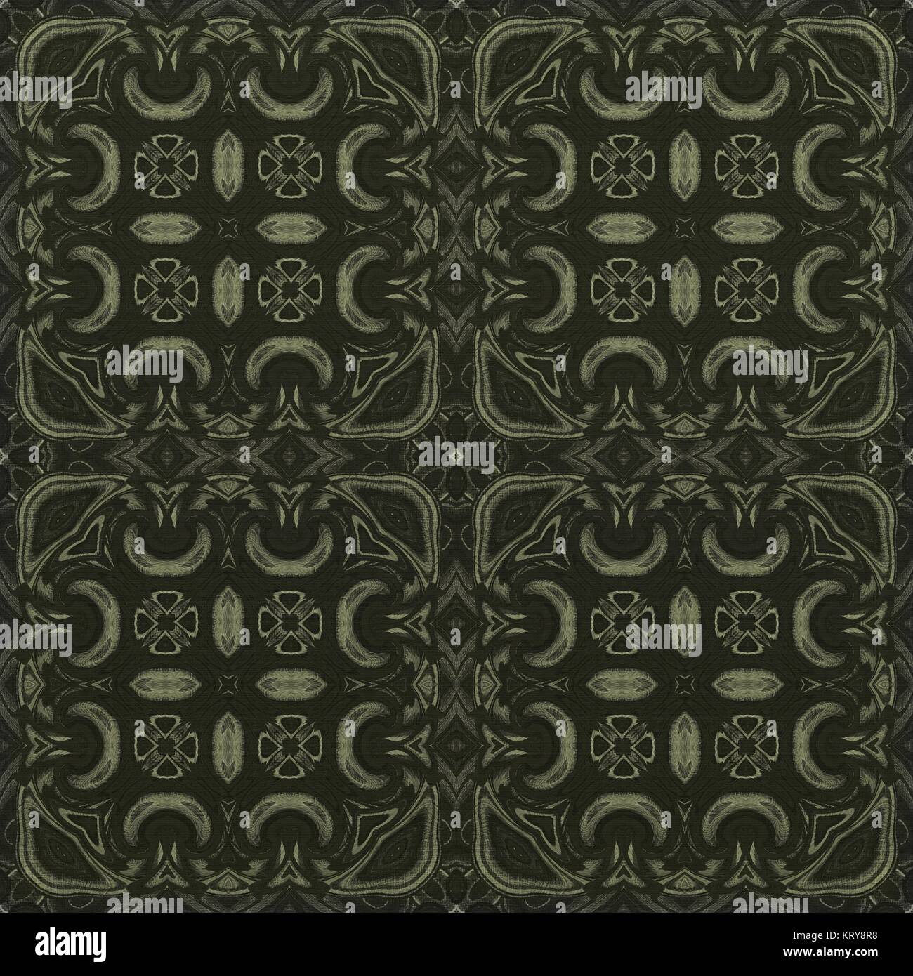 Seamless raster pattern in oriental style Flower mosaic Pattern for ...