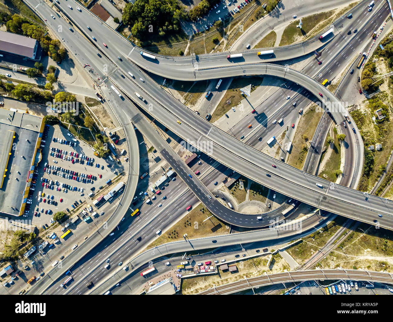 Aerial photo of cityscape Stock Photo - Alamy