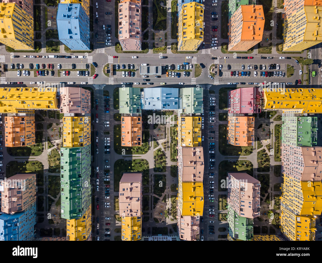 Aerial photo of cityscape Stock Photo - Alamy
