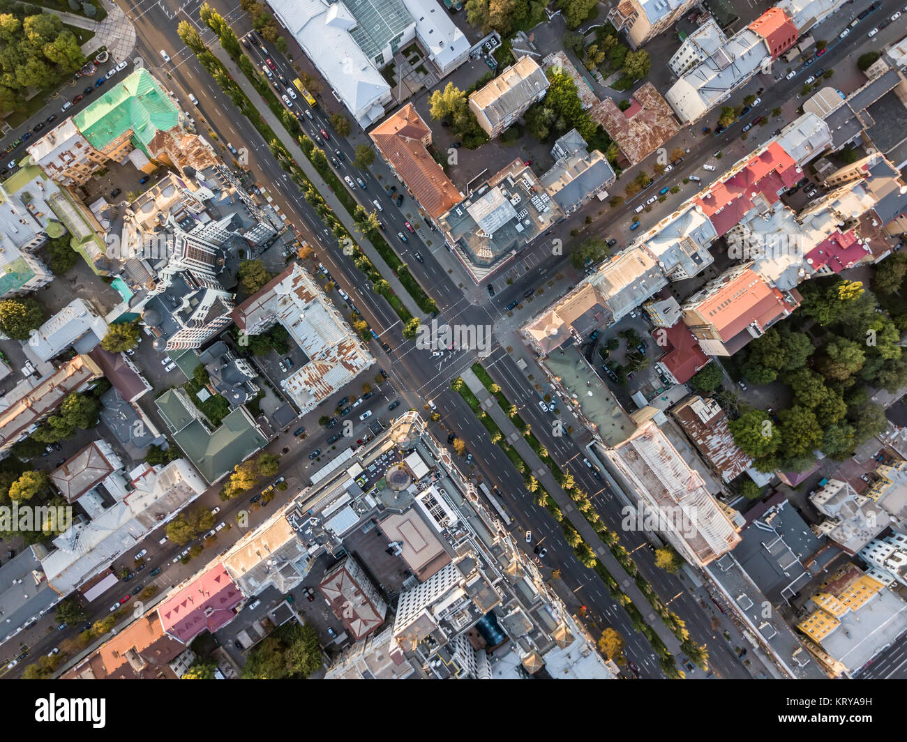 Aerial photo of cityscape Stock Photo - Alamy