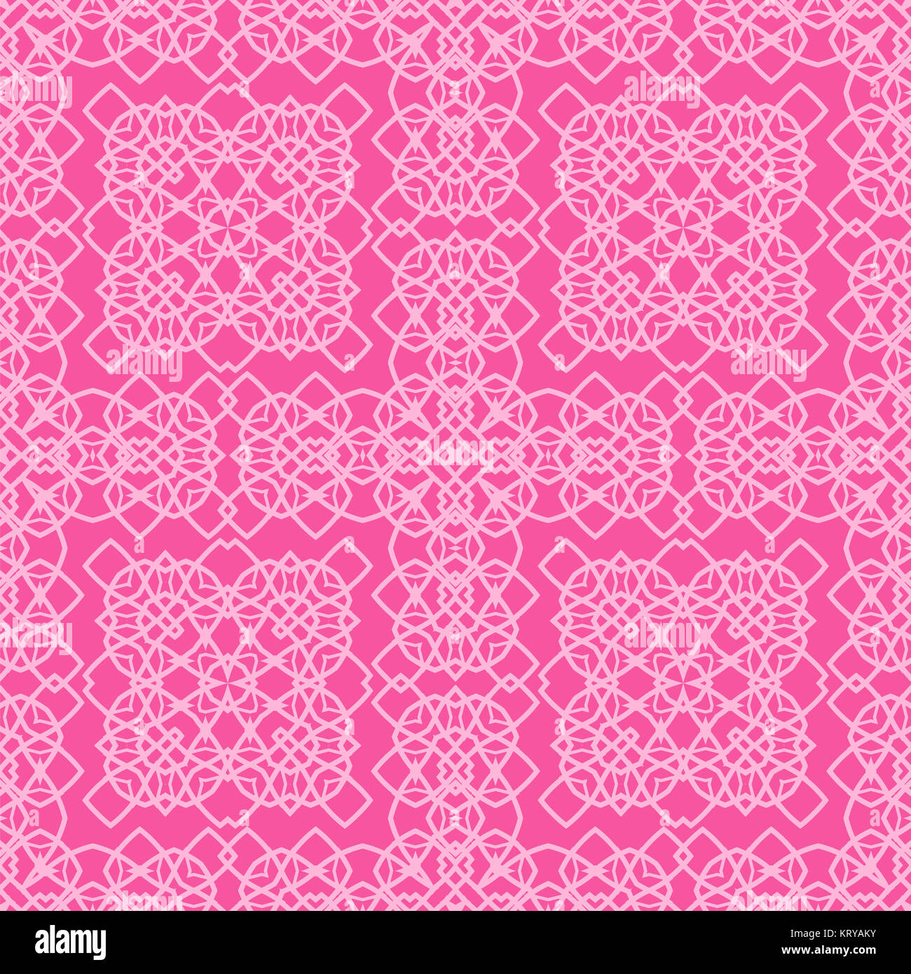 Pink Ornamental Seamless Line Pattern Stock Photo - Alamy